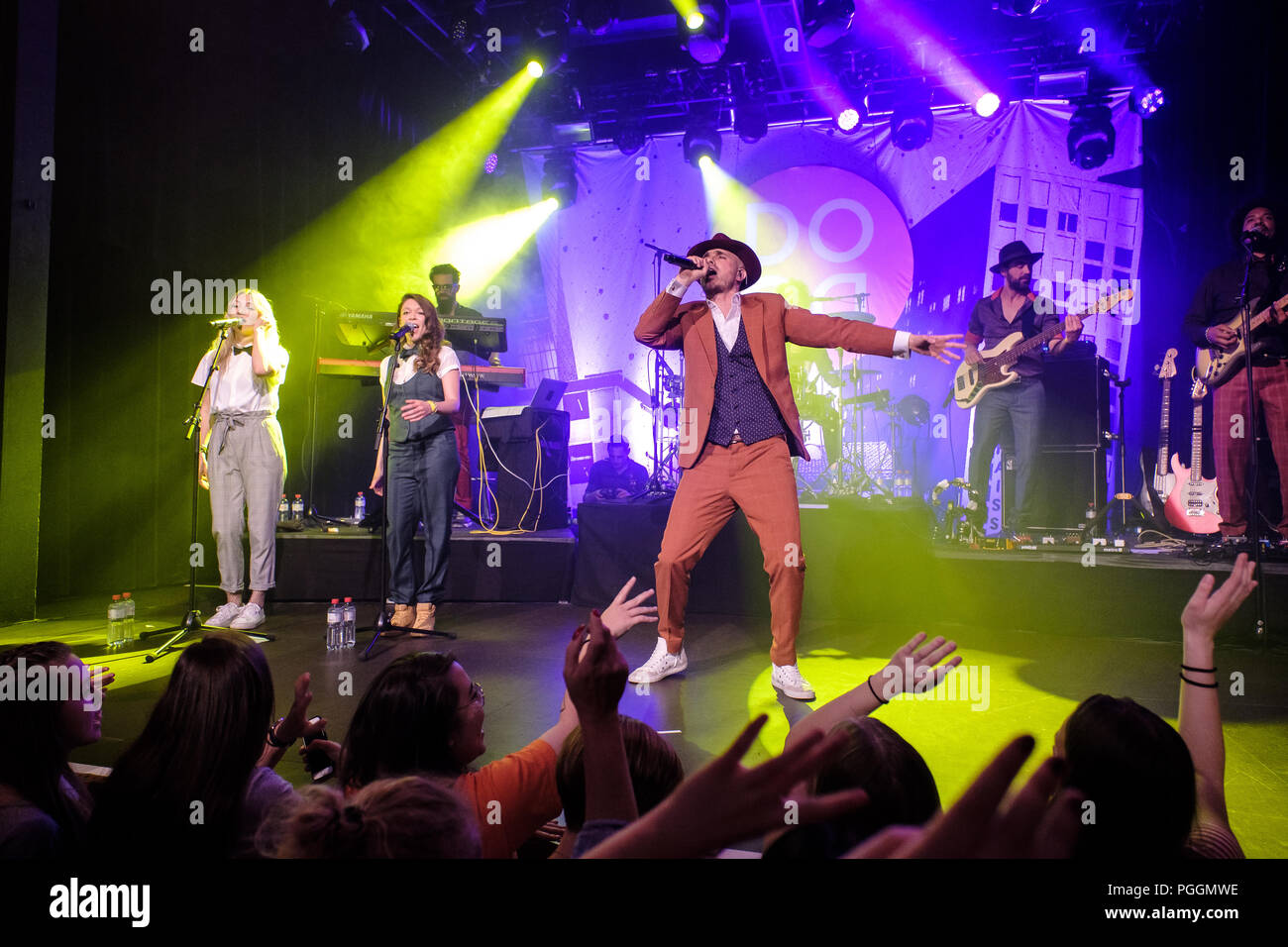 Switzerland, Bern - May 10, 2018. Dodo and Friends perform a live ...