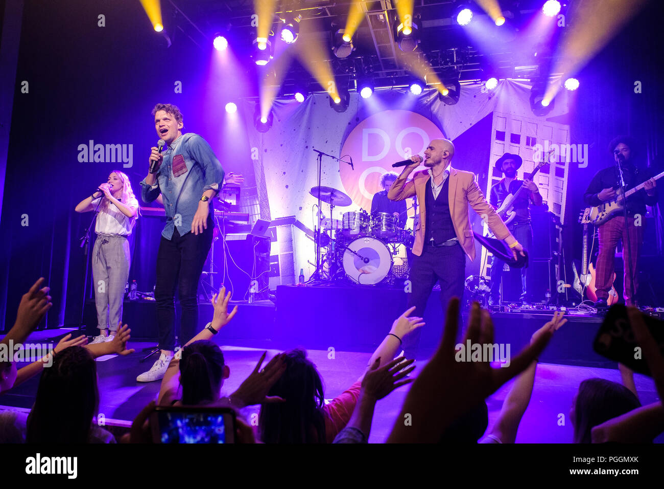 Switzerland, Bern - May 10, 2018. Dodo and Friends perform a live ...