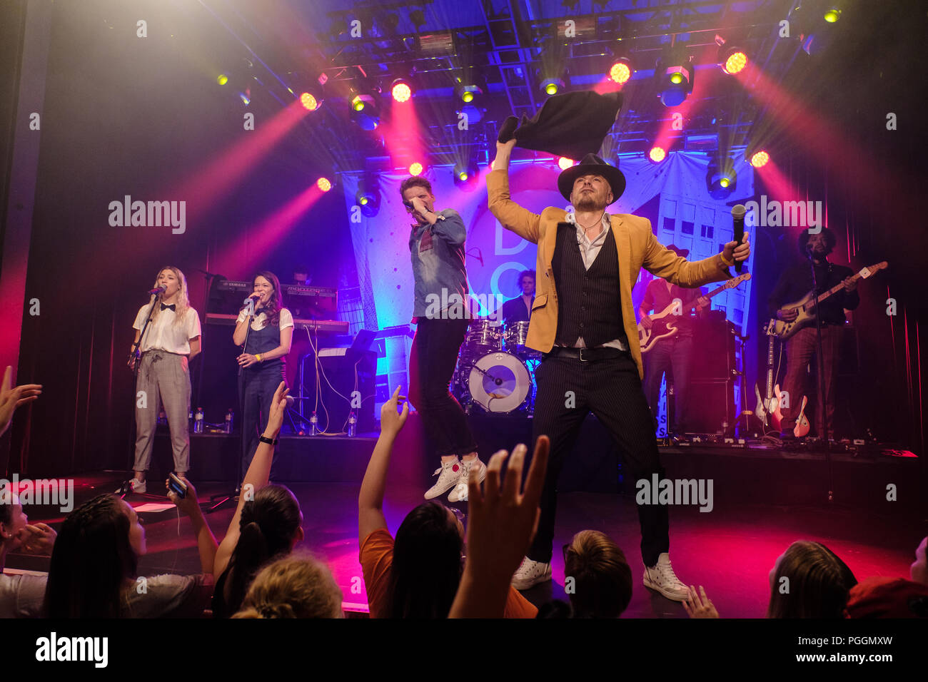 Switzerland, Bern - May 10, 2018. Dodo and Friends perform a live ...