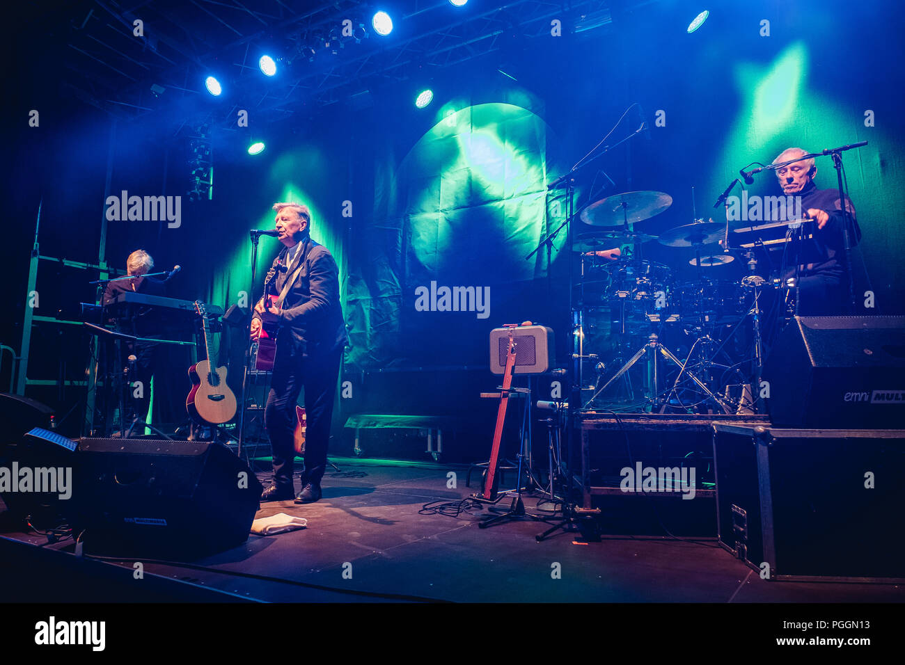 Switzerland, Lenk - June 22, 2018. The Dutch pop group Nits performs a ...