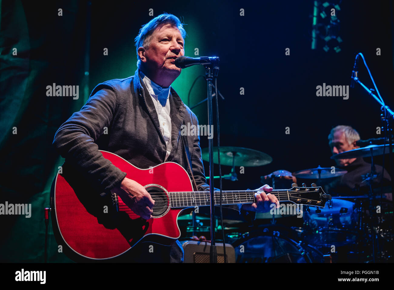 Switzerland, Lenk - June 22, 2018. The Dutch pop group Nits performs a ...