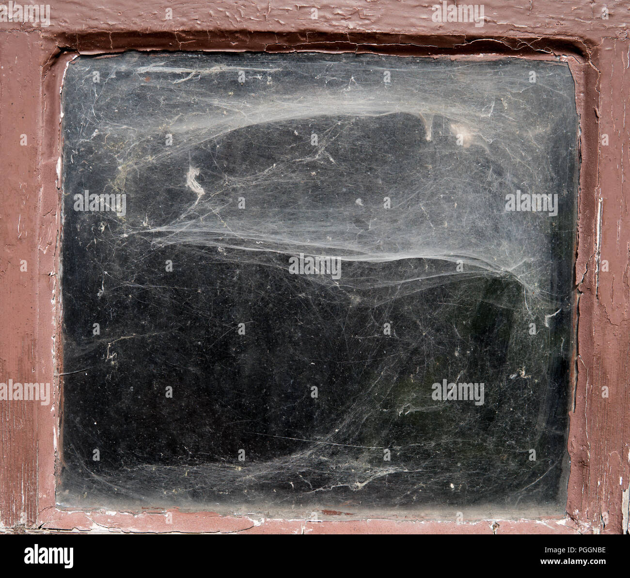 detail of old window with spider web Stock Photo - Alamy