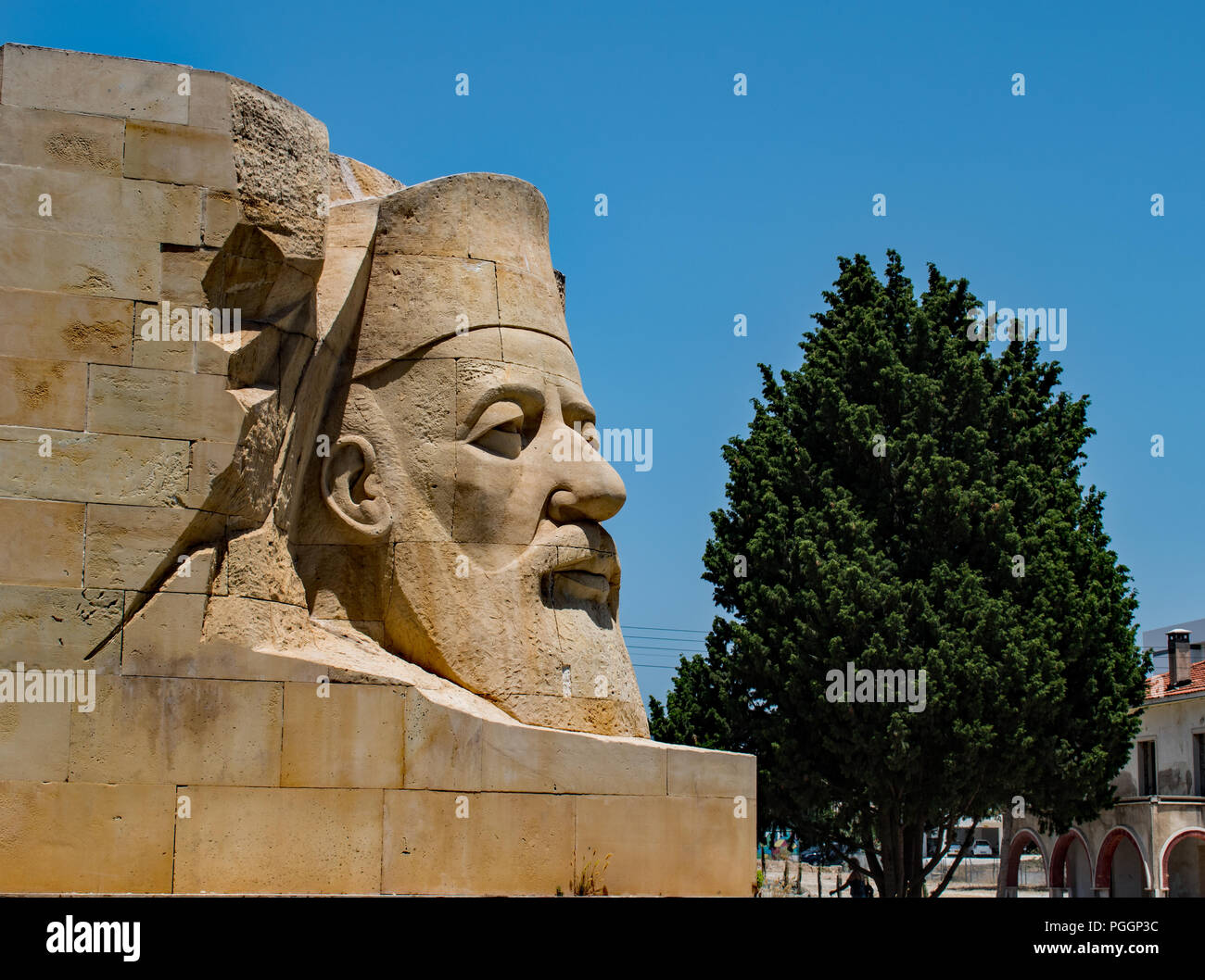 Monument to Makarios III, Paphos, Cyprus Stock Photo - Alamy