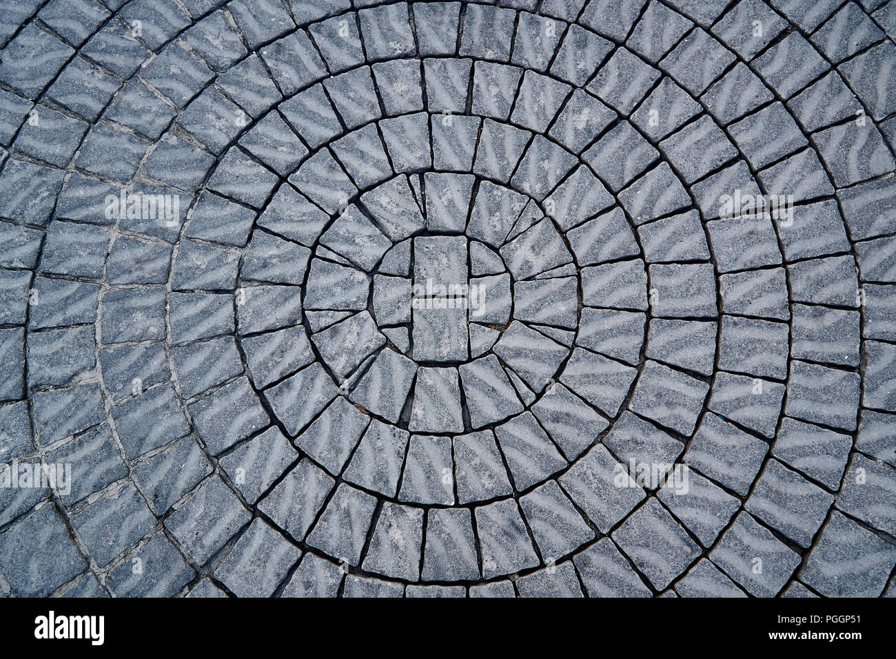 Circle pattern stone block paving hi-res stock photography and images ...