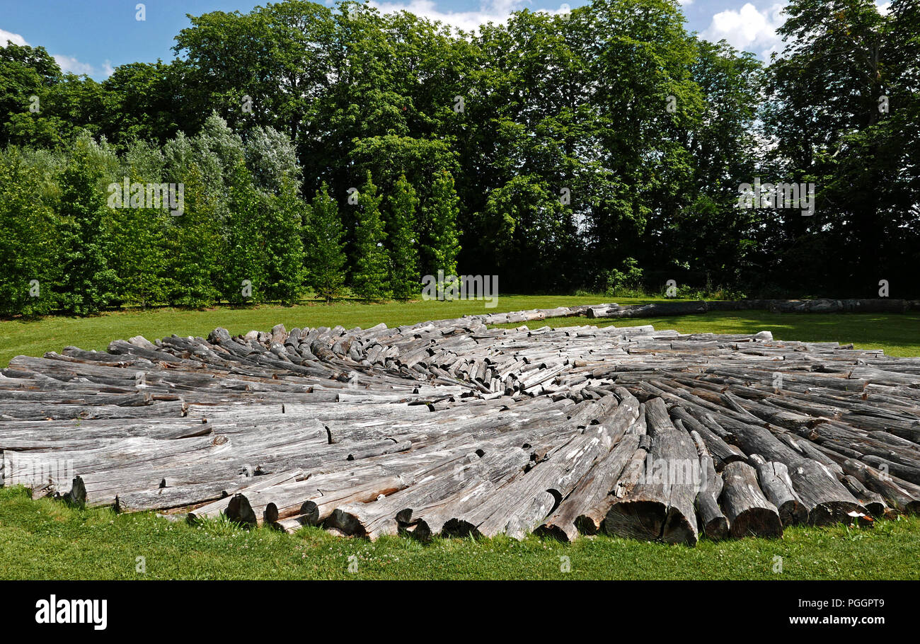 Garden of Chaumont castle, Carbon Pool by Chris Drury, Parc du Goualoup ...