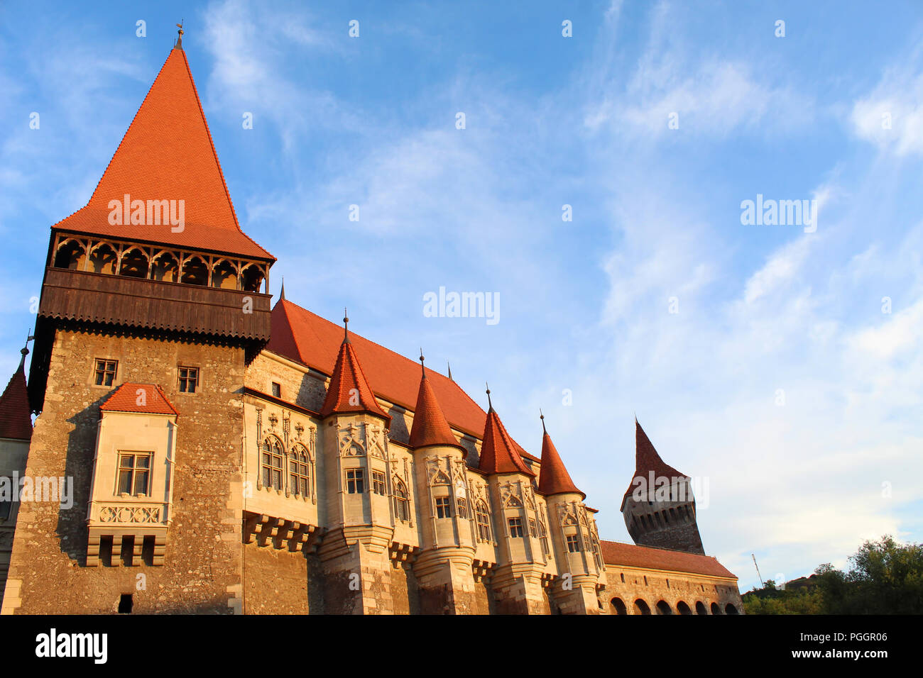 Corvin Castle, also known as Hunyadi Castle or Hunedoara Castle Stock ...