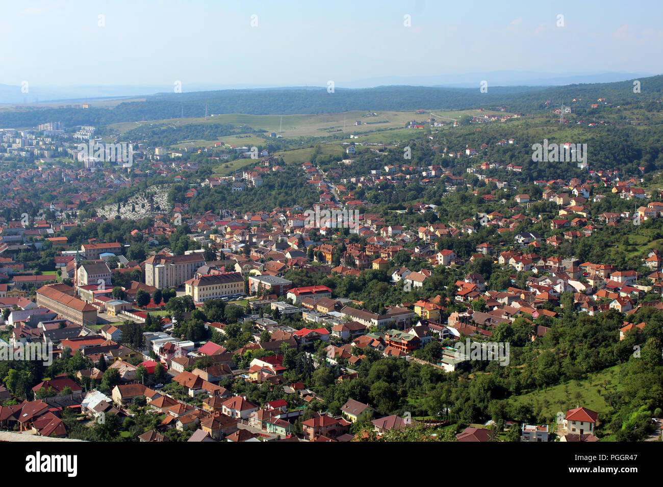 Europe romania transylvania deva castle hi-res stock photography and ...
