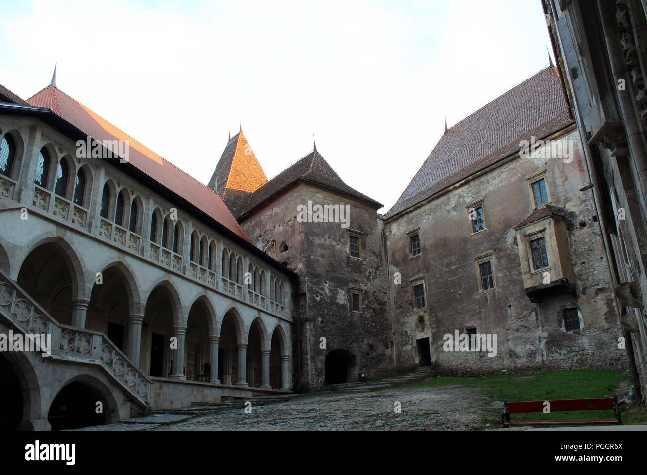 Corvin Castle, also known as Hunyadi Castle or Hunedoara Castle Stock ...