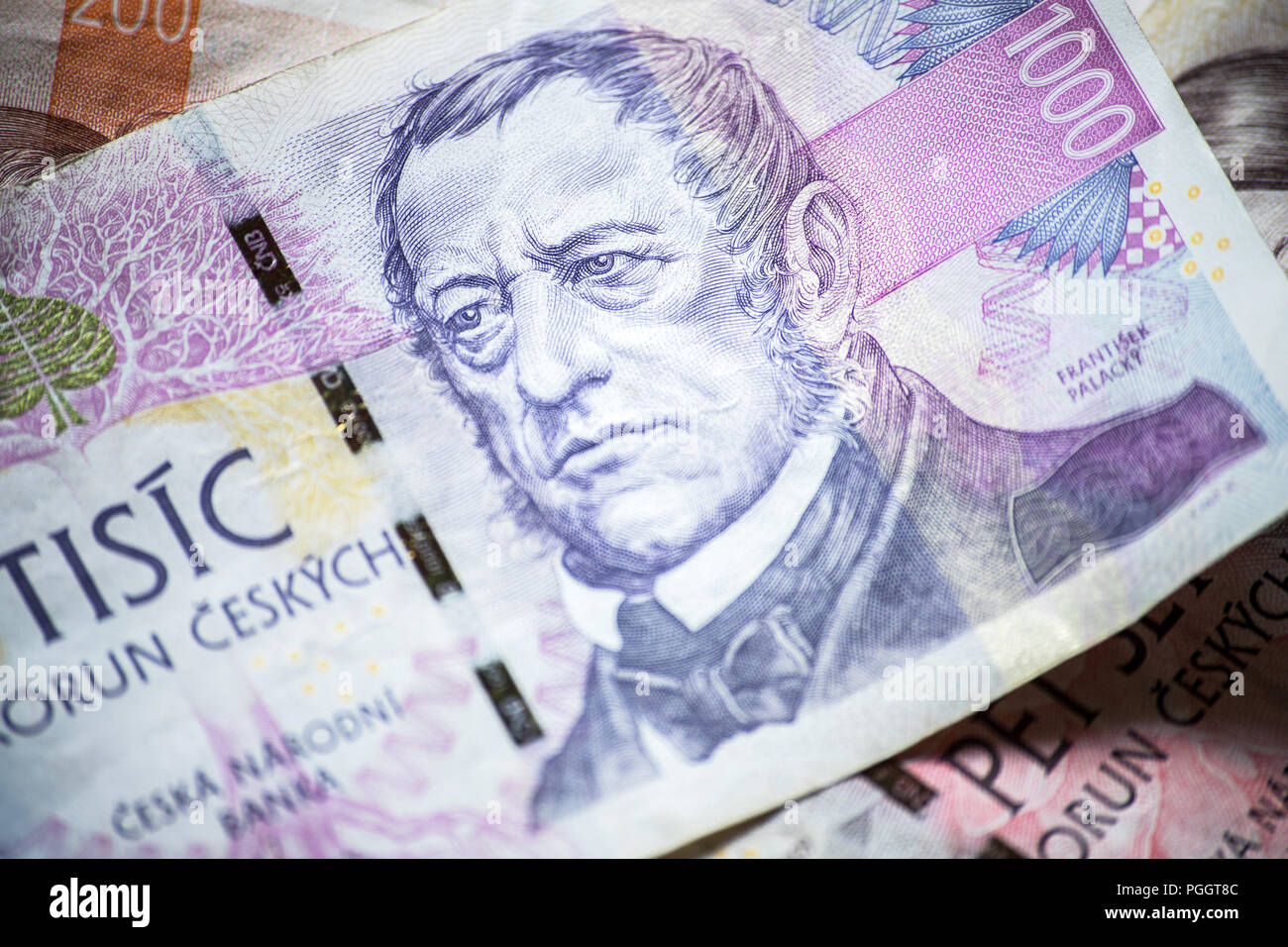 Czech money background Stock Photo - Alamy