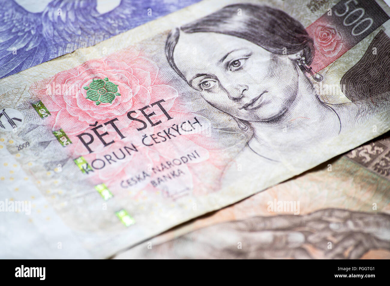 Czech money background Stock Photo - Alamy