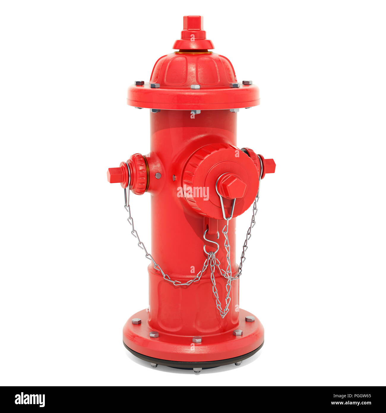 Fire Hydrant, 3D rendering isolated on white background Stock Photo - Alamy