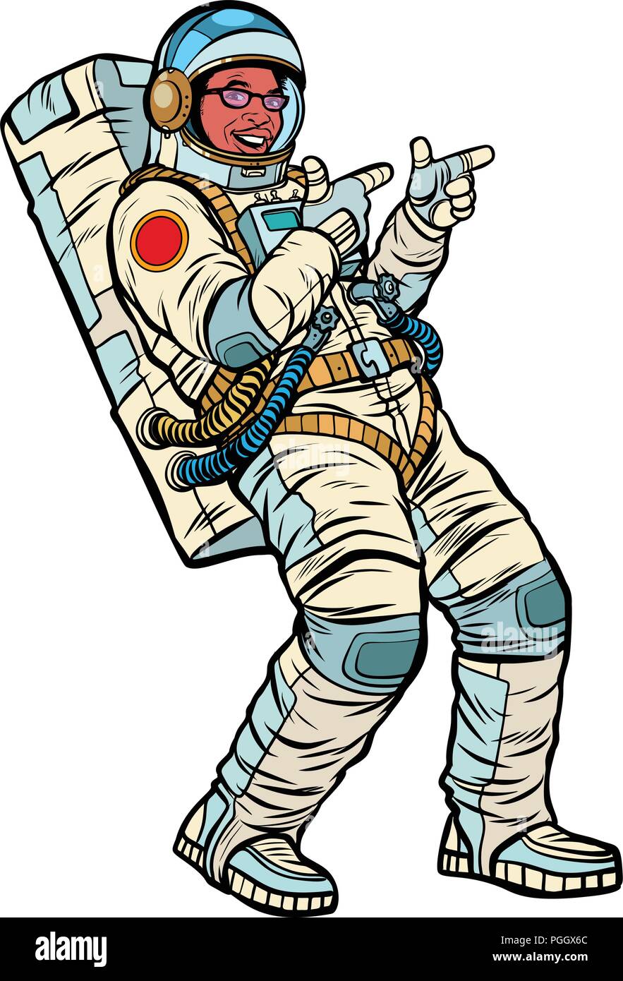 African american astronaut Stock Vector Images - Alamy
