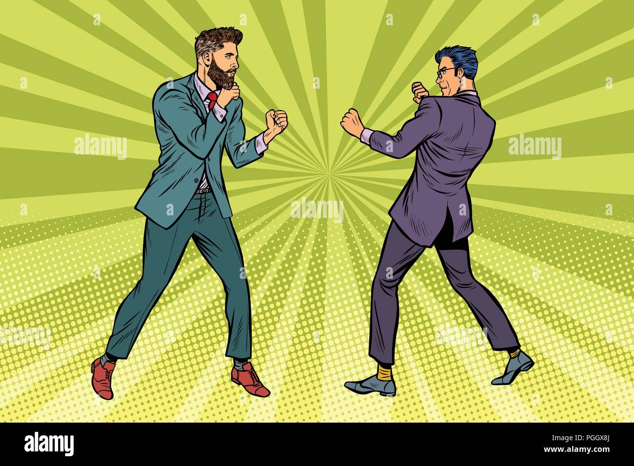 Men fighting Stock Vector Images - Alamy