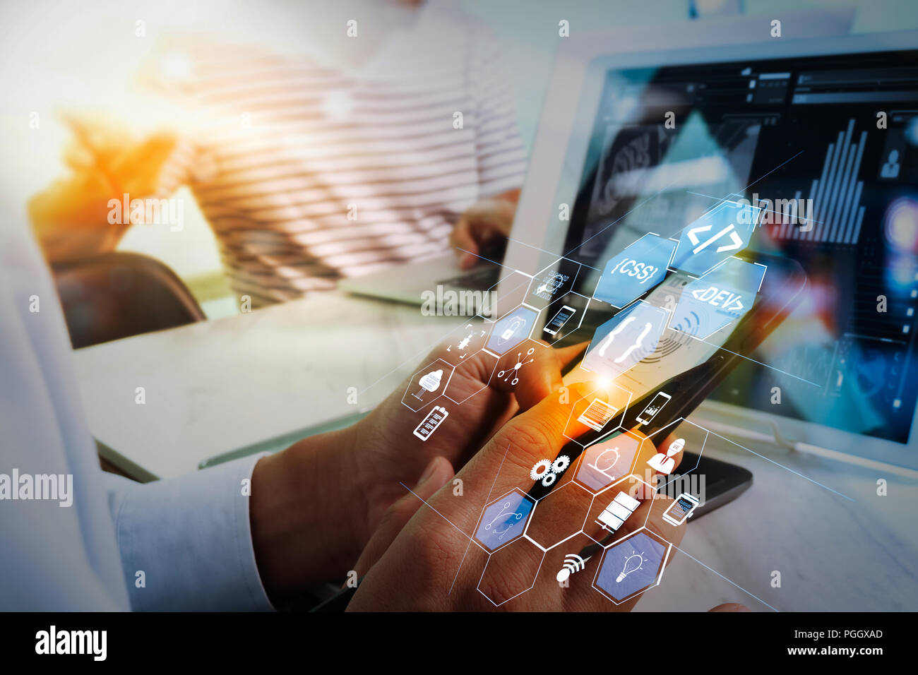 Coding Software Developer Work With Augmented Reality Dashboard Computer Icons Of Scrum Agile