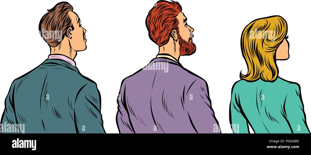 People stand back Stock Vector Image & Art - Alamy