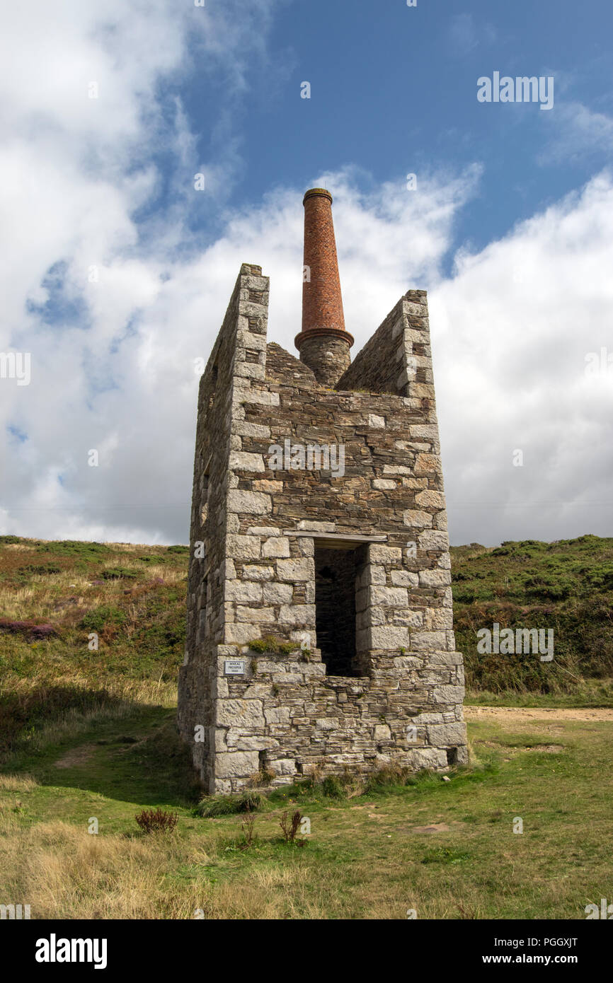 Wheal Prosper, Abandoned Tin Mining Engine House at Rinsey Head near ...