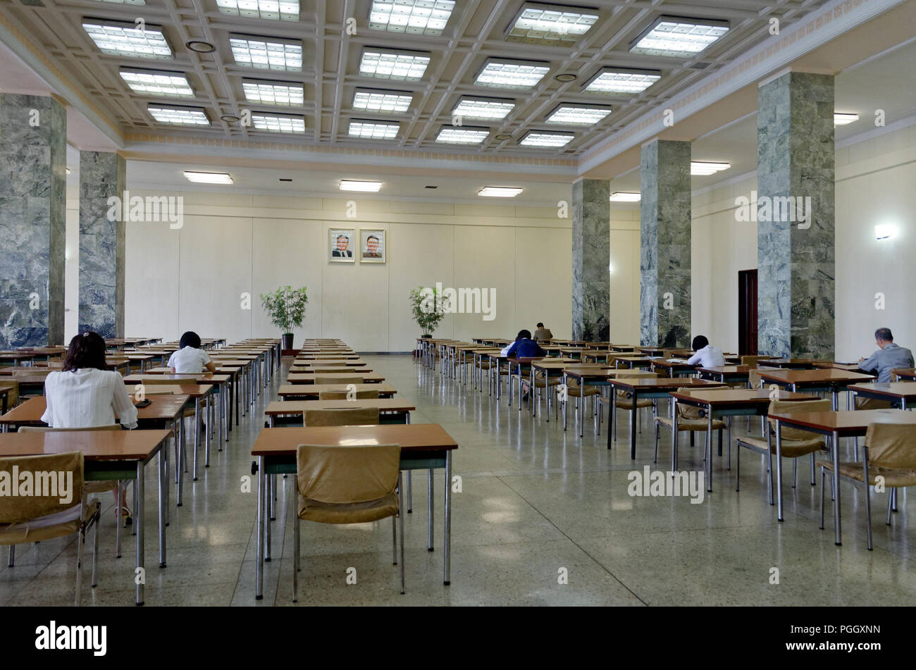 People reading in a study room at the Grand People's Study house ...