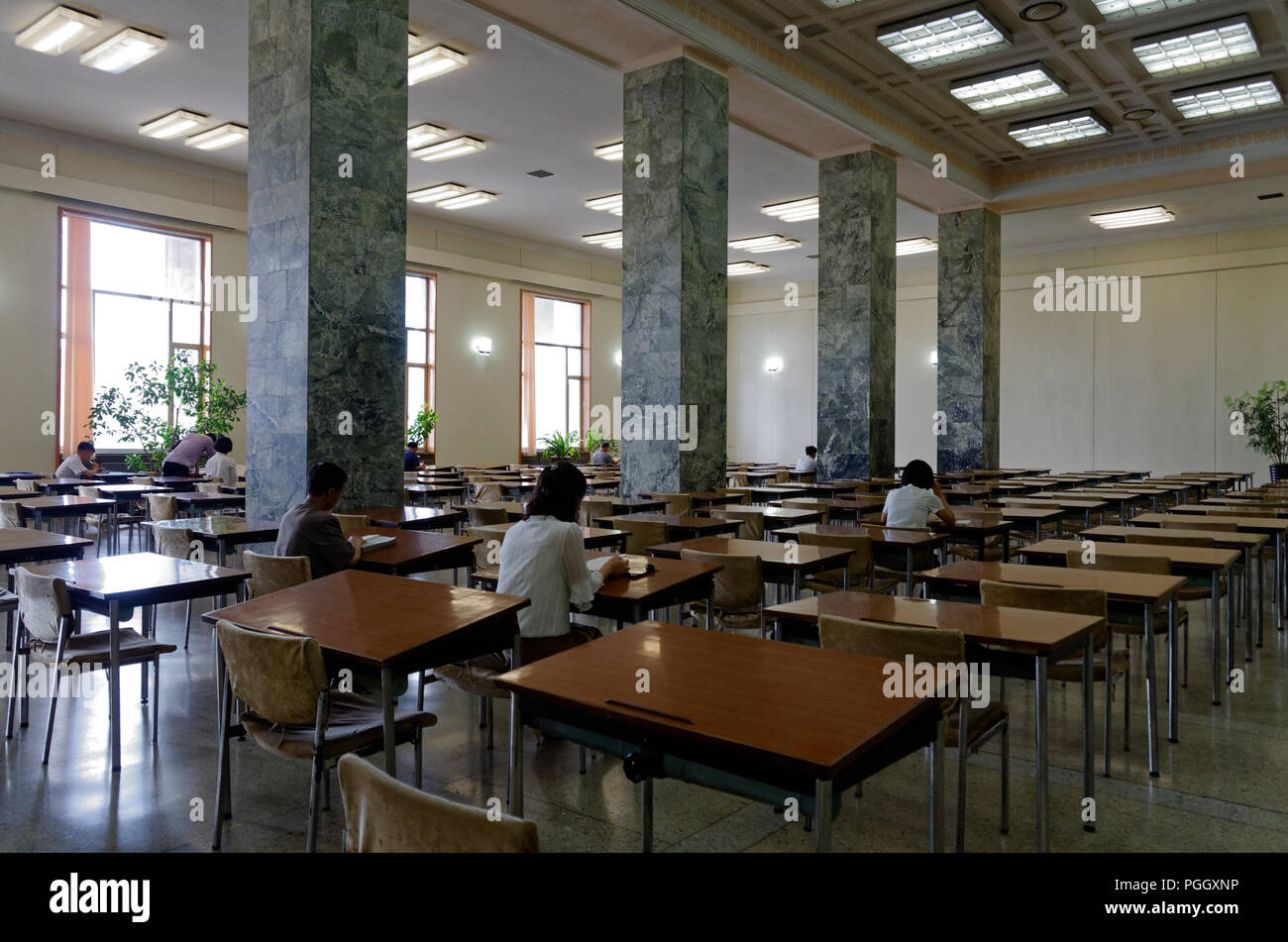 People reading in a study room at the Grand People's Study house ...