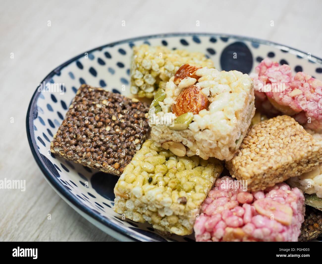 Korean traditional snacks Sweet Rice Puffs , Gangjeong Stock Photo - Alamy