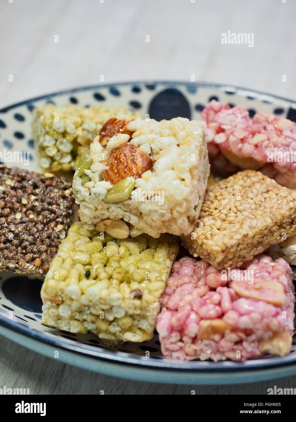 Korean traditional snacks Sweet Rice Puffs , Gangjeong Stock Photo - Alamy