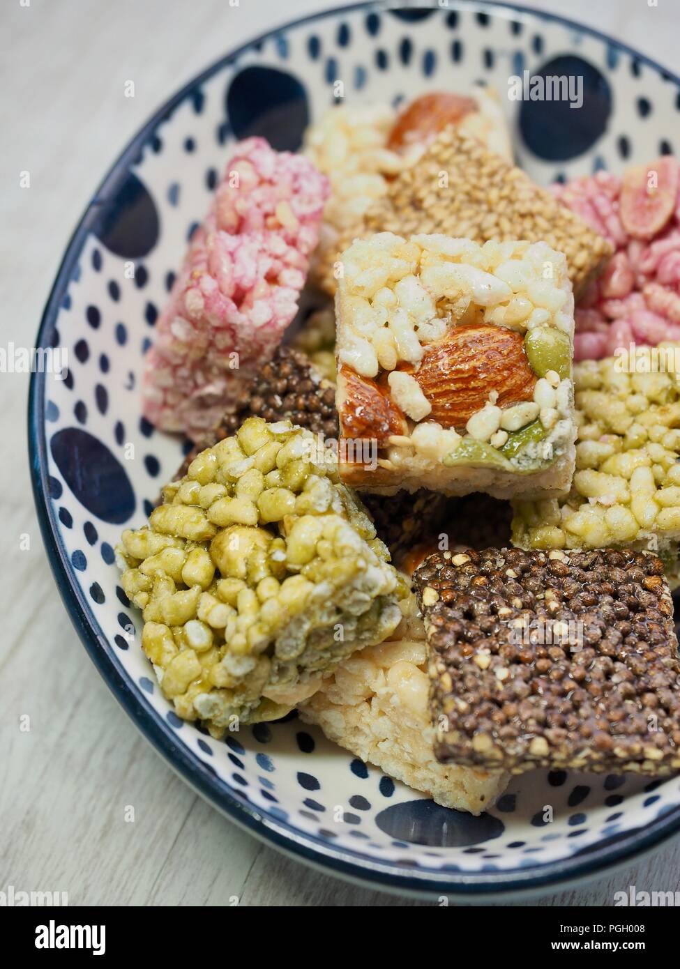 Korean traditional snacks Sweet Rice Puffs , Gangjeong Stock Photo - Alamy