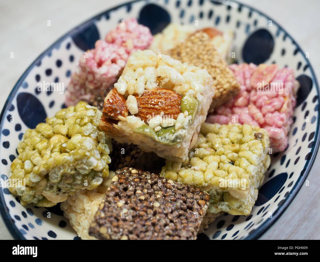 Korean traditional snacks Sweet Rice Puffs , Gangjeong Stock Photo - Alamy