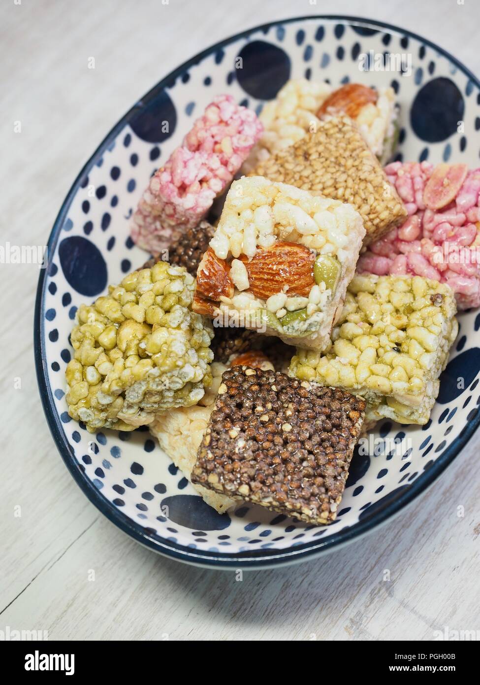 Korean traditional snacks Sweet Rice Puffs , Gangjeong Stock Photo - Alamy