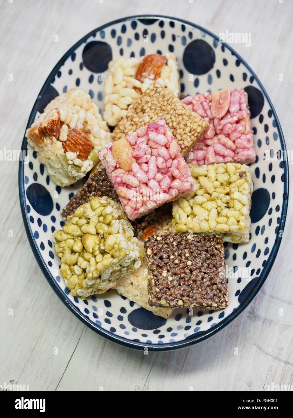 Korean traditional snacks Sweet Rice Puffs , Gangjeong Stock Photo - Alamy