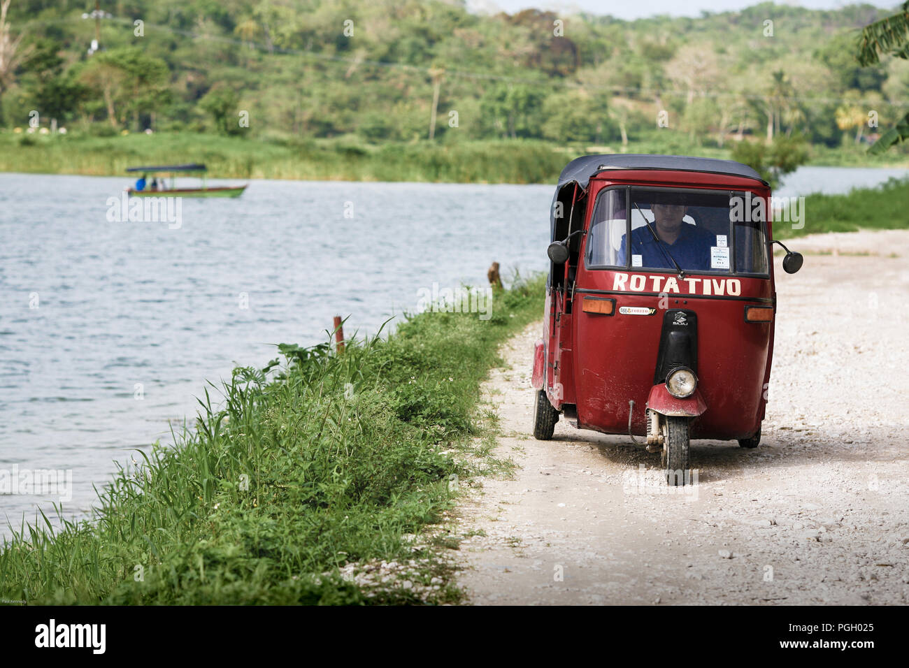 Motor taxi in Livingston, Guatemala Stock Photo - Alamy