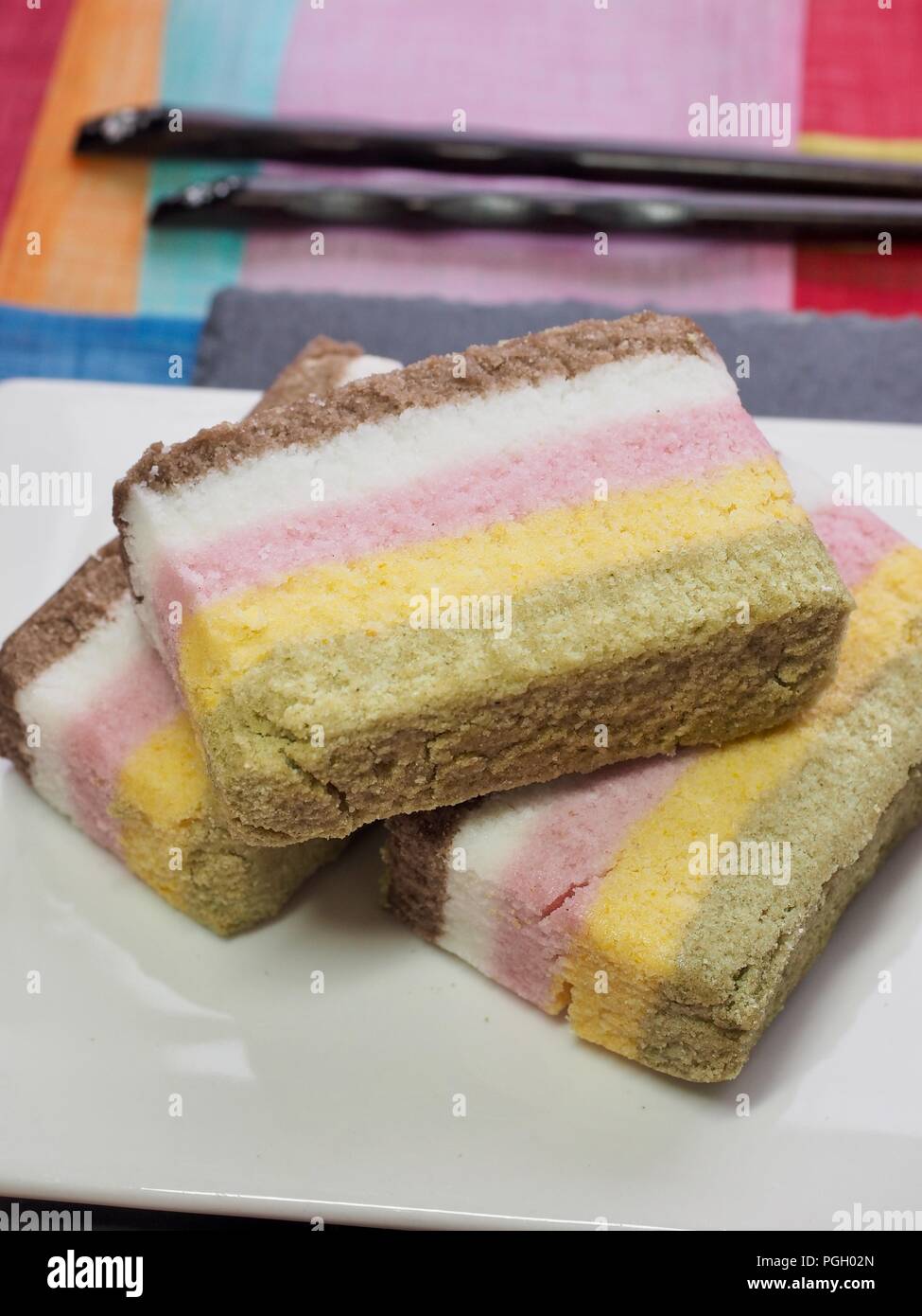 Korean food rainbow rice cake and jujube Stock Photo - Alamy