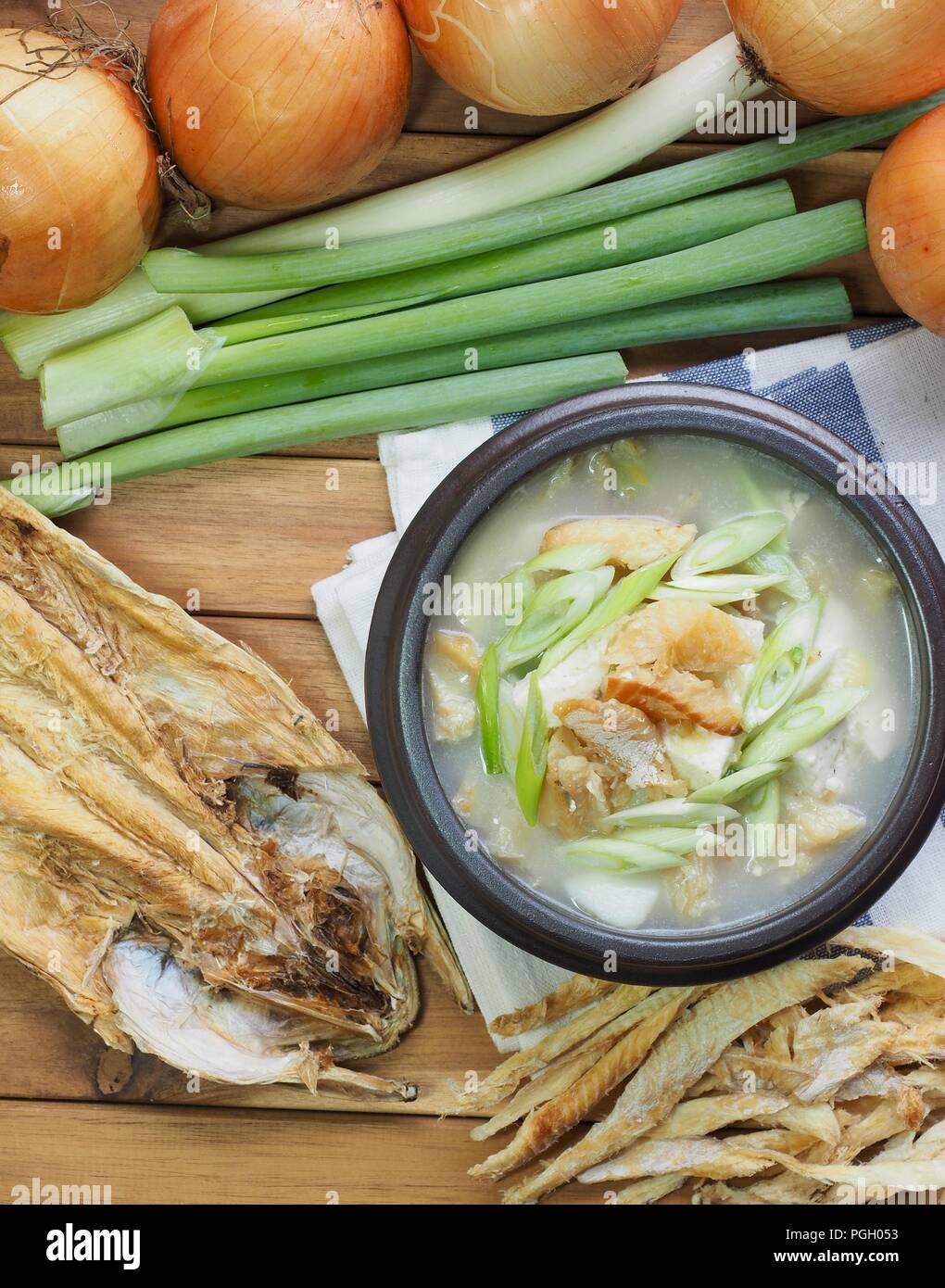 Korean food Dried pollack soup Stock Photo - Alamy
