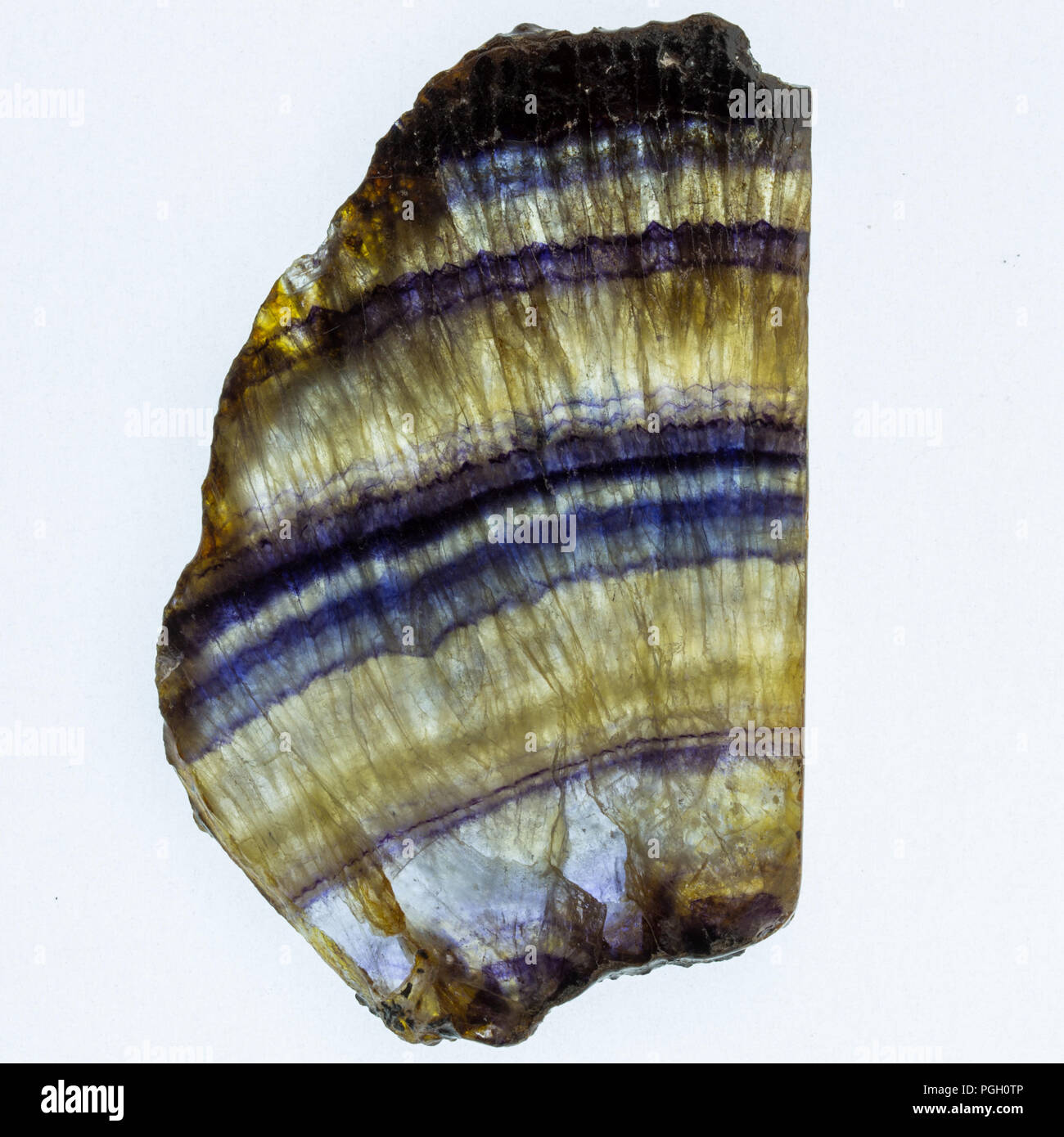 Blue John Slice Stock Photo - Alamy