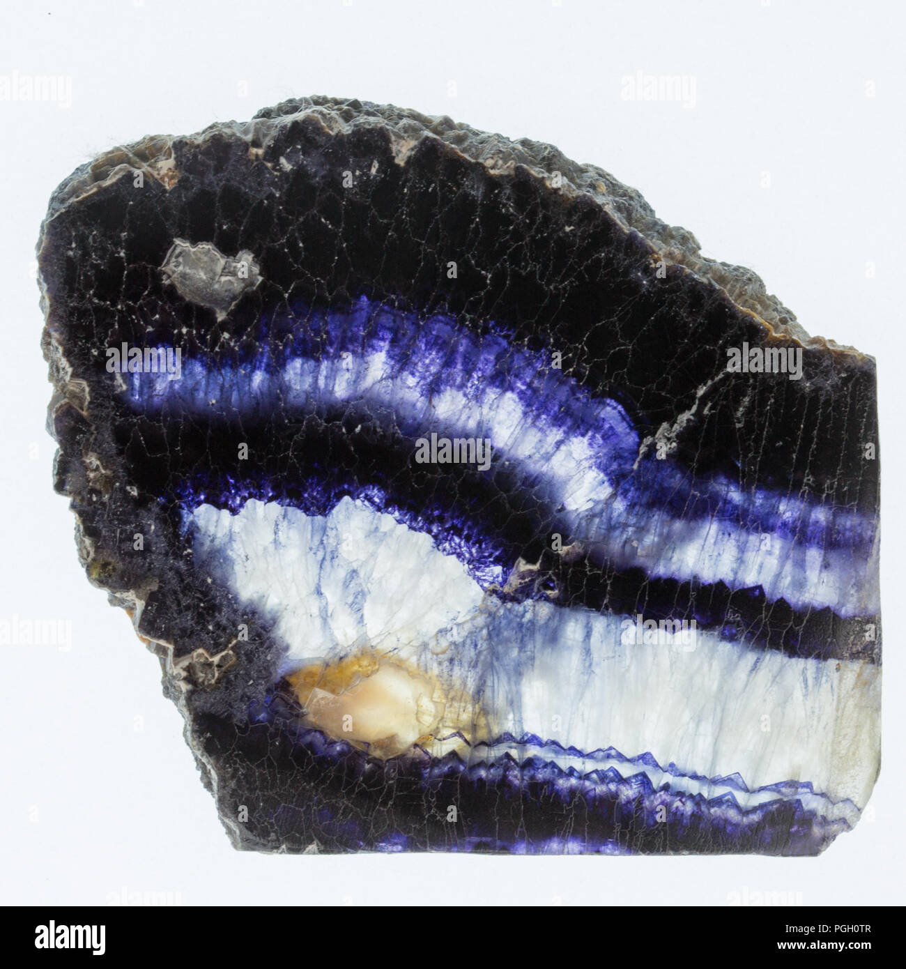 Blue John Slice Stock Photo - Alamy