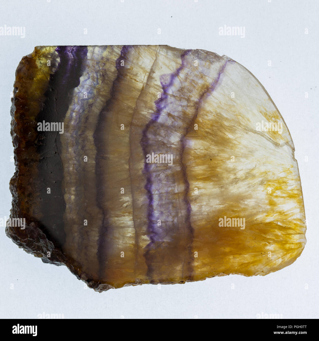 Blue John Slice Stock Photo - Alamy