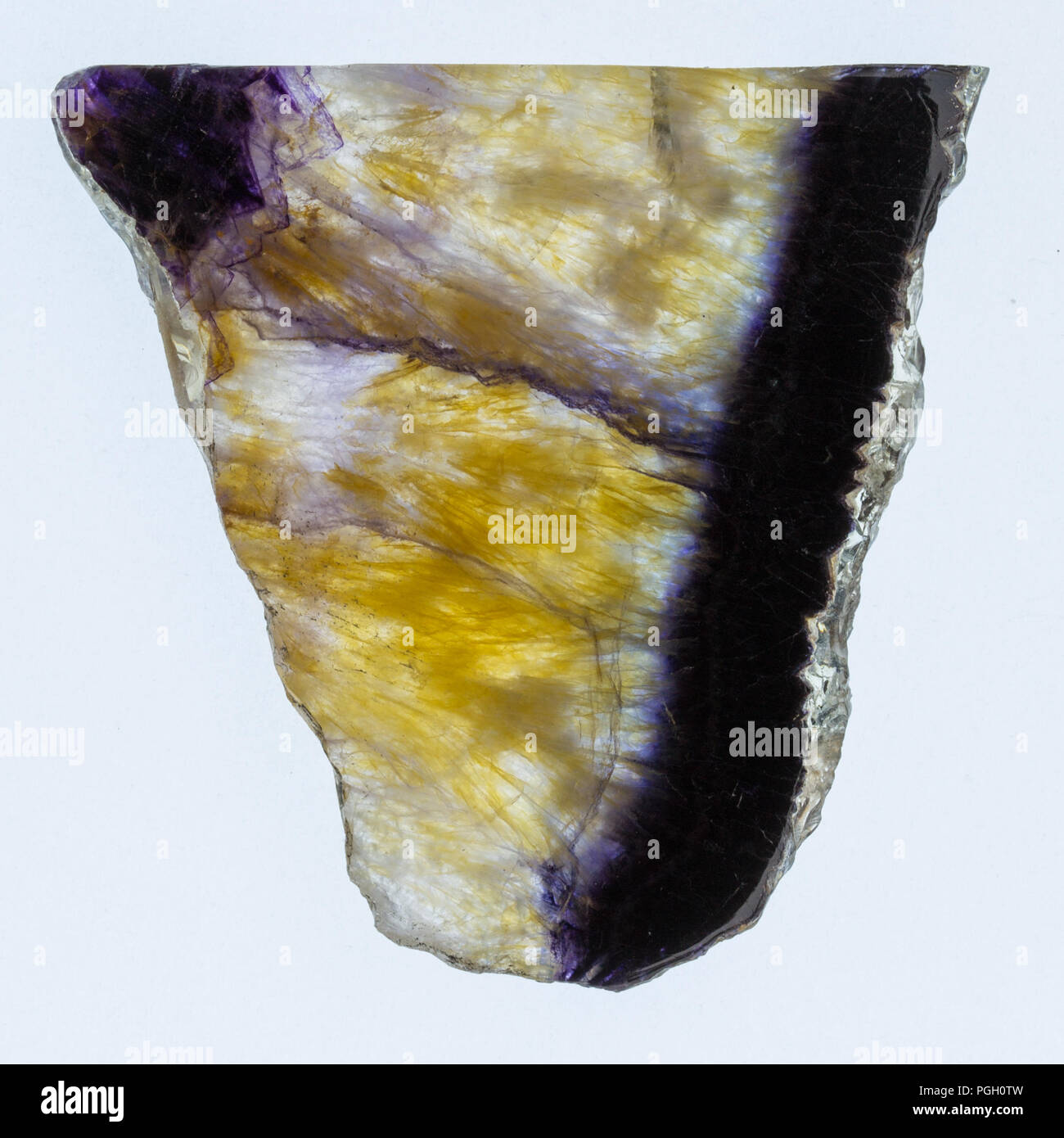 Blue John Slice Stock Photo - Alamy
