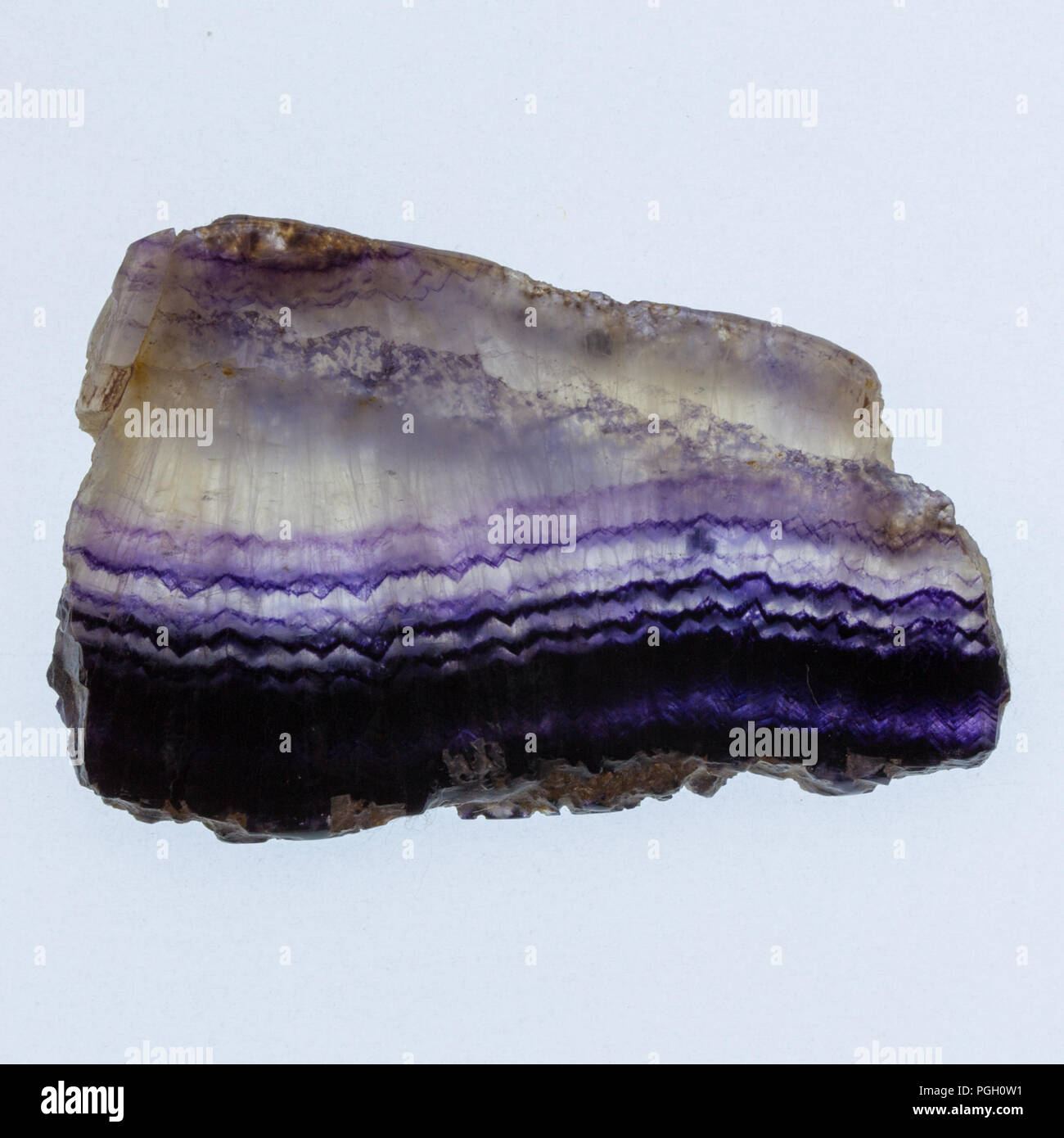 Blue John Slice Stock Photo - Alamy