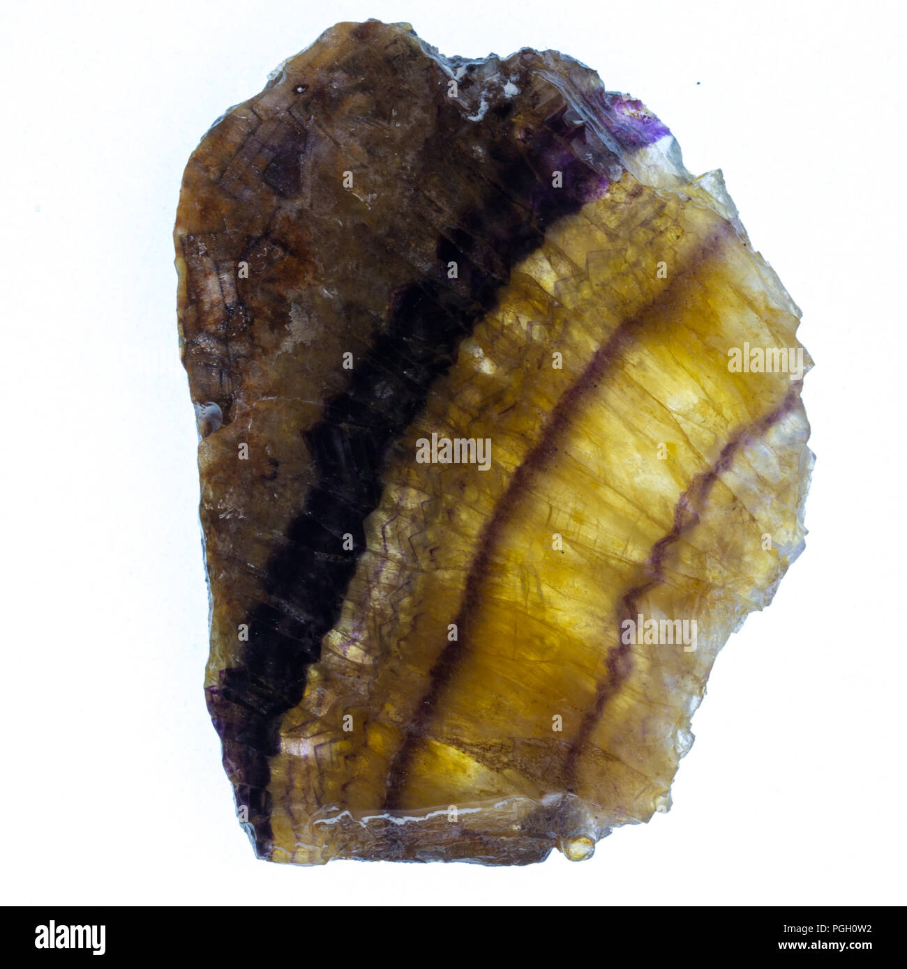 Blue John Slice Stock Photo - Alamy