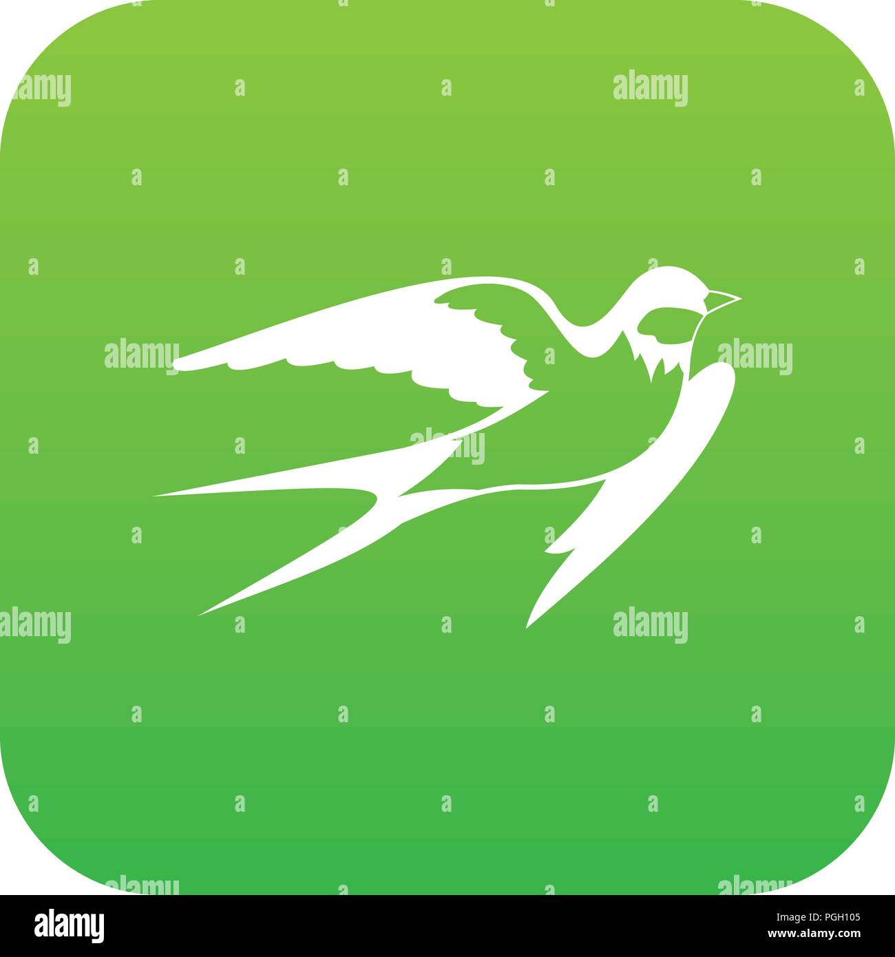 Barn swallow icon digital green Stock Vector Image & Art - Alamy