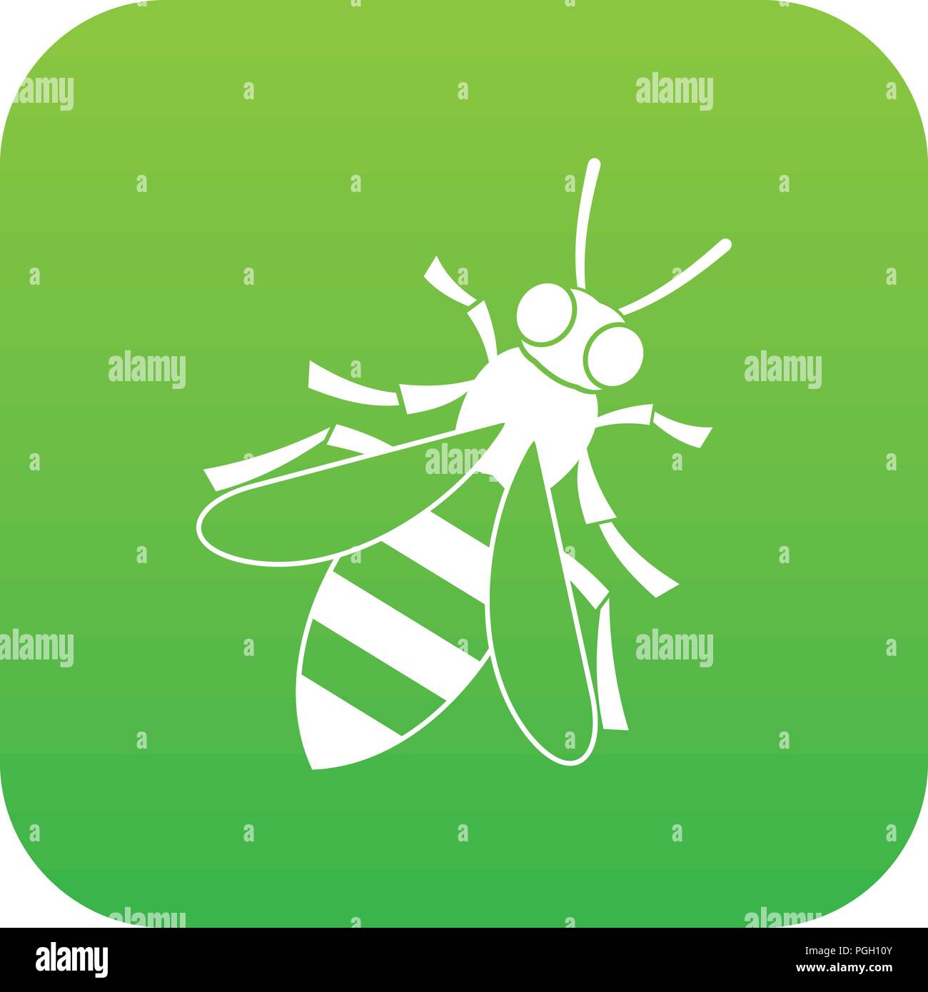 Honey bee icon digital green Stock Vector Image & Art - Alamy