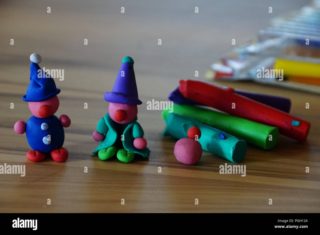 handmade gnomes by kids, adults Stock Photo - Alamy