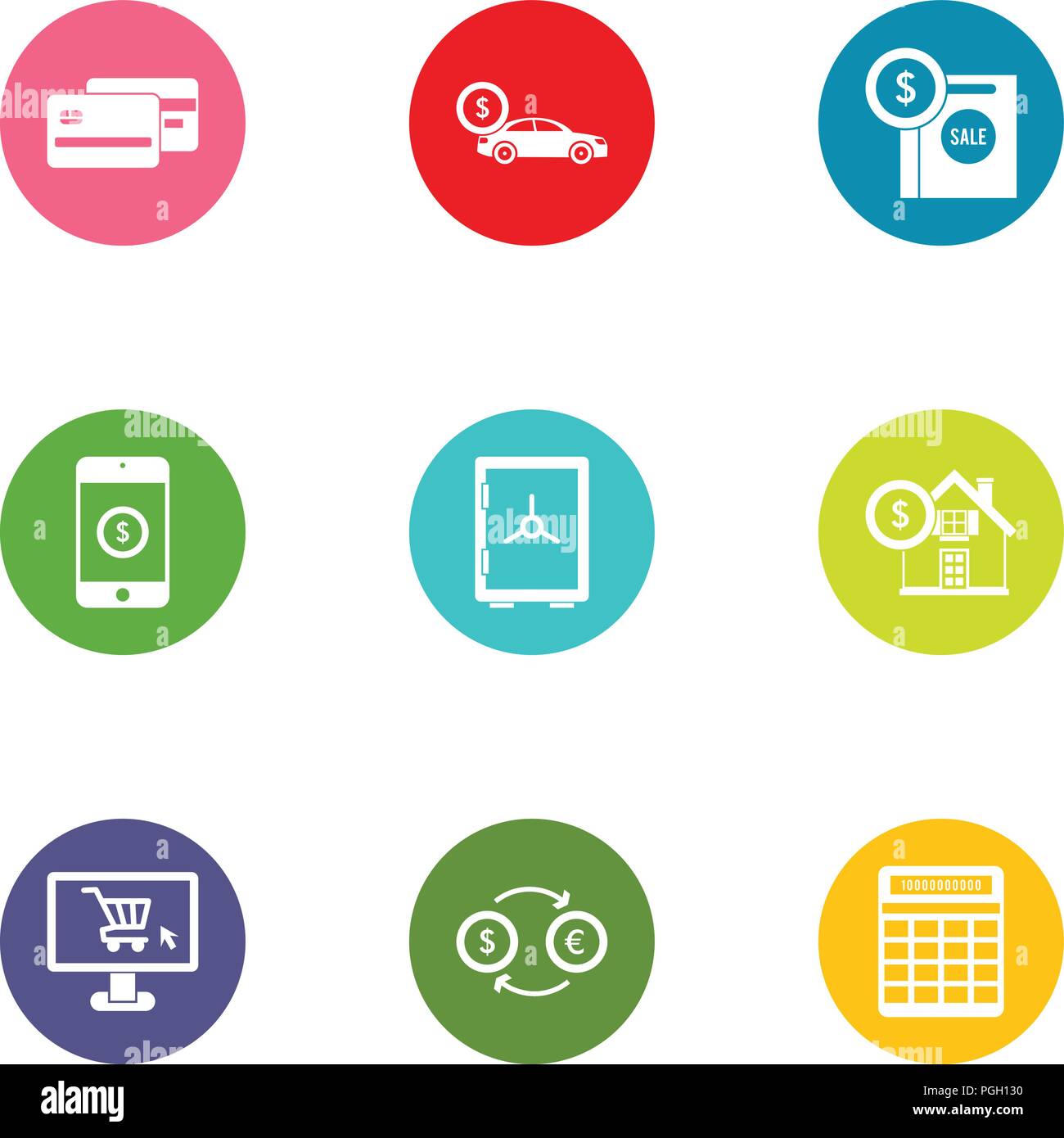 Conservation icons set, flat style Stock Vector Image & Art - Alamy