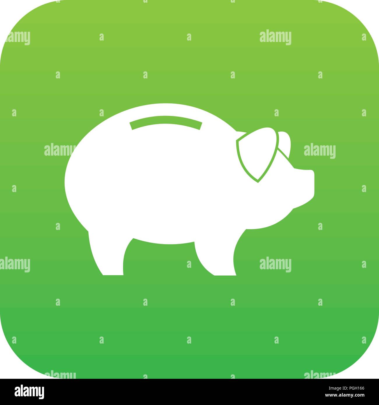 Piggy icon digital green Stock Vector Image & Art - Alamy