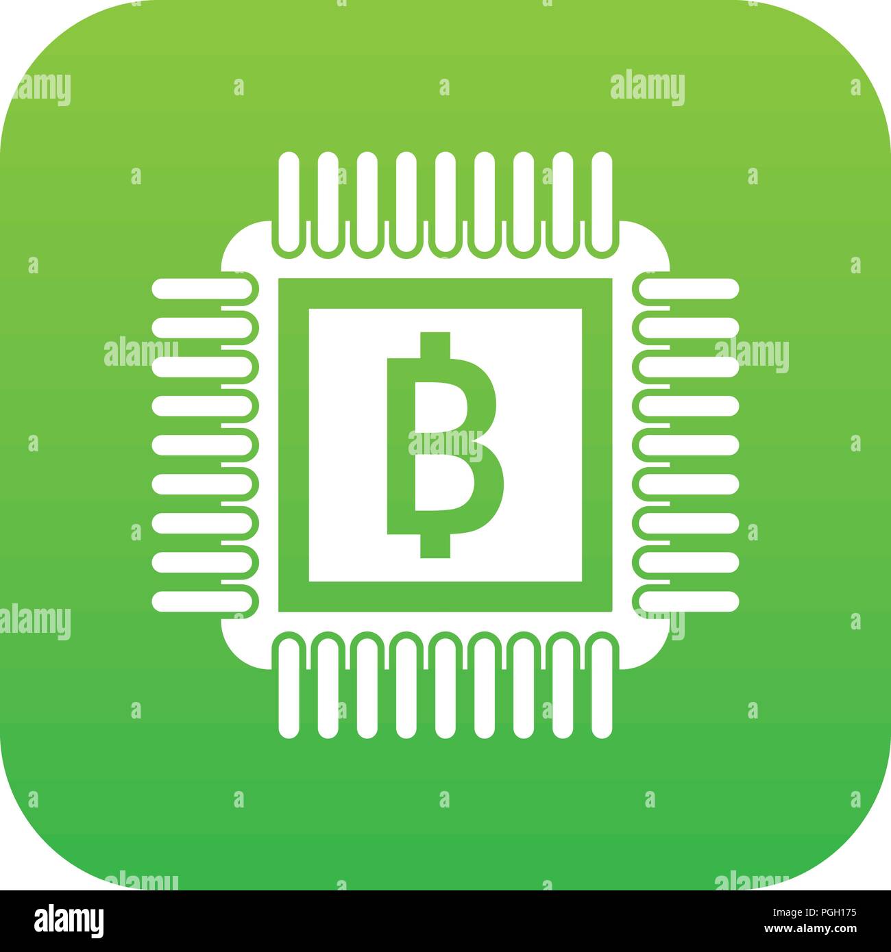 Chip icon digital green Stock Vector Image & Art - Alamy