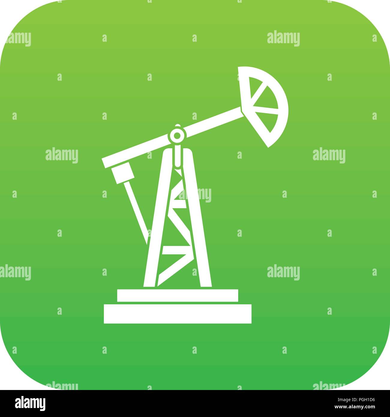 Oil rig icon digital green Stock Vector Image & Art - Alamy