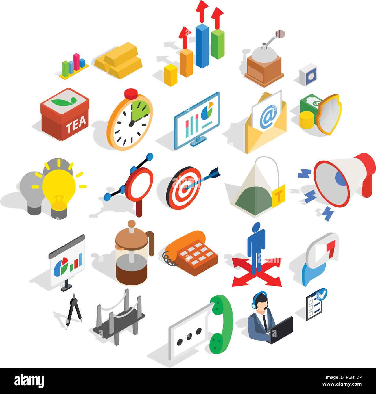 Model icons set, isometric style Stock Vector Image & Art - Alamy