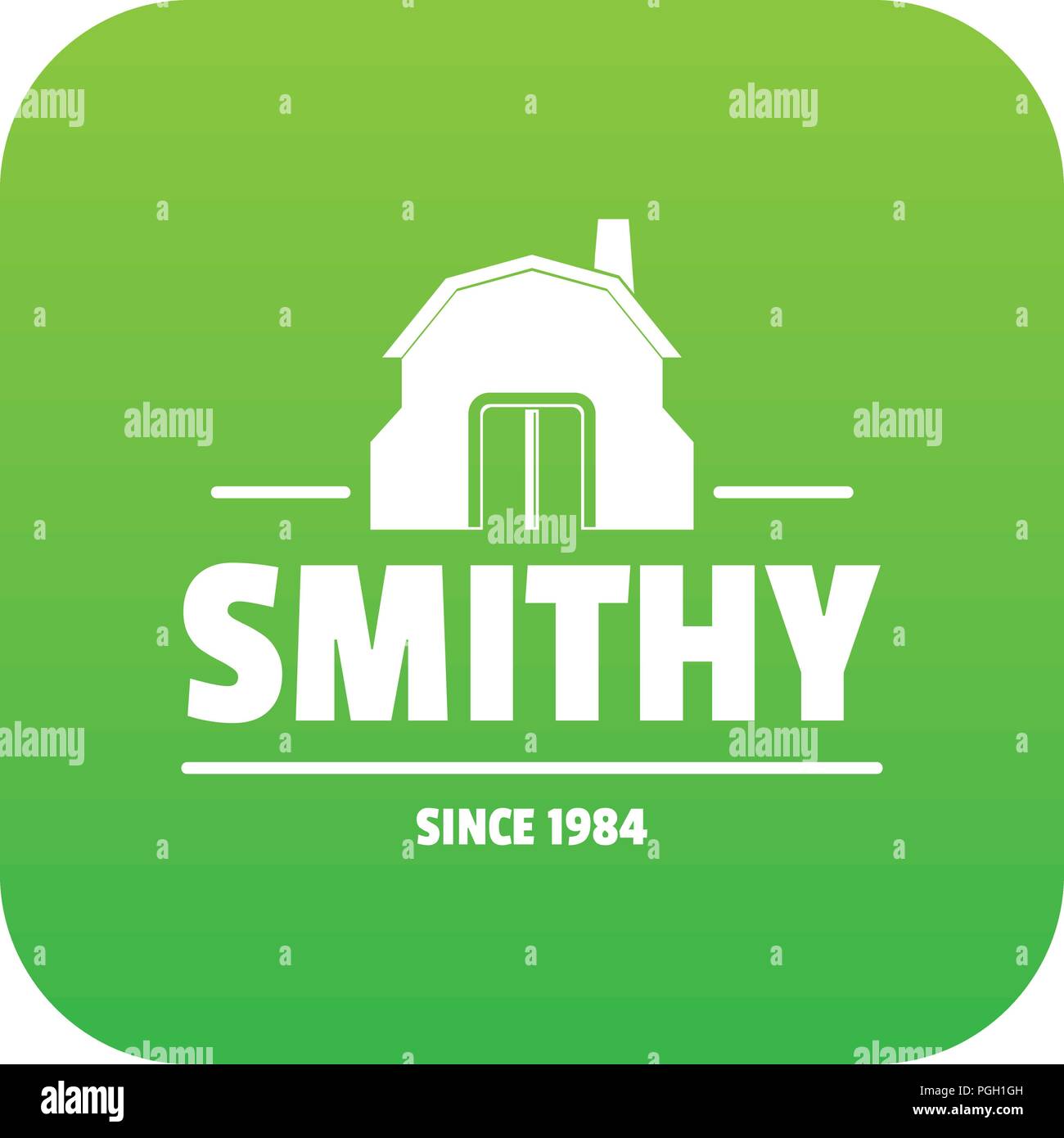 Smithy icon green vector Stock Vector Image & Art - Alamy