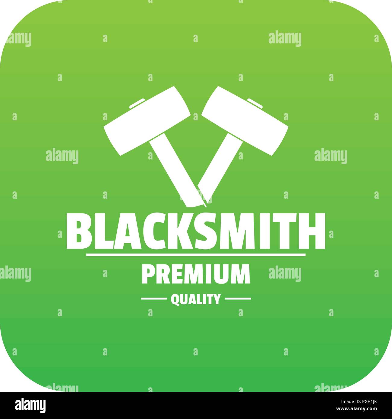 Premium blacksmith icon green vector Stock Vector Image & Art - Alamy