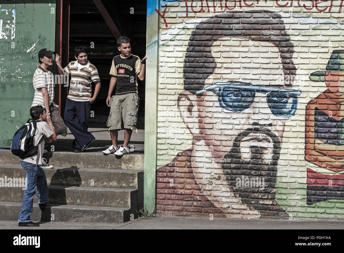 Aotearoa mural on side of building by Chris Finlayson, in Nelson, New ...