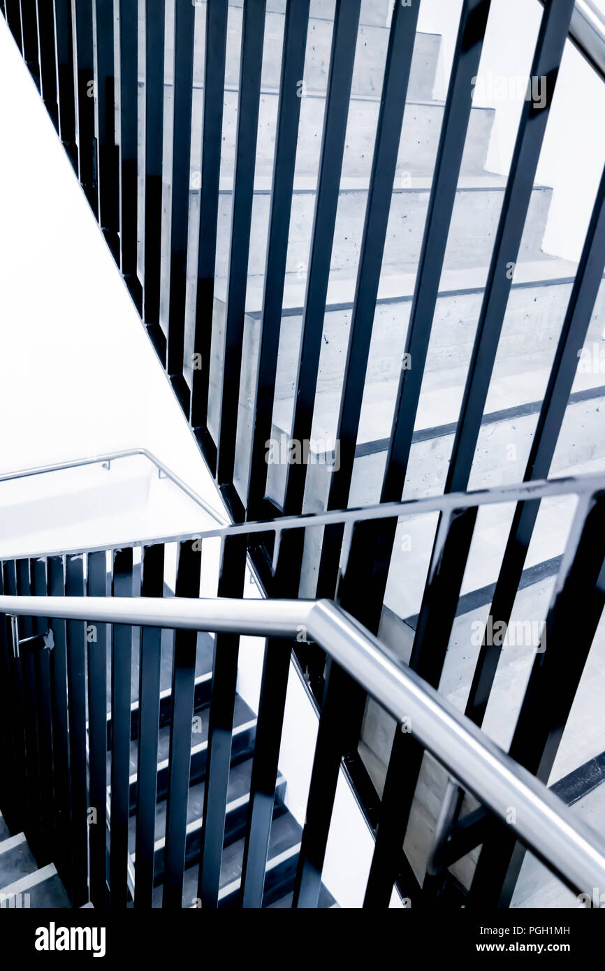 Side view stair railings hi-res stock photography and images - Alamy