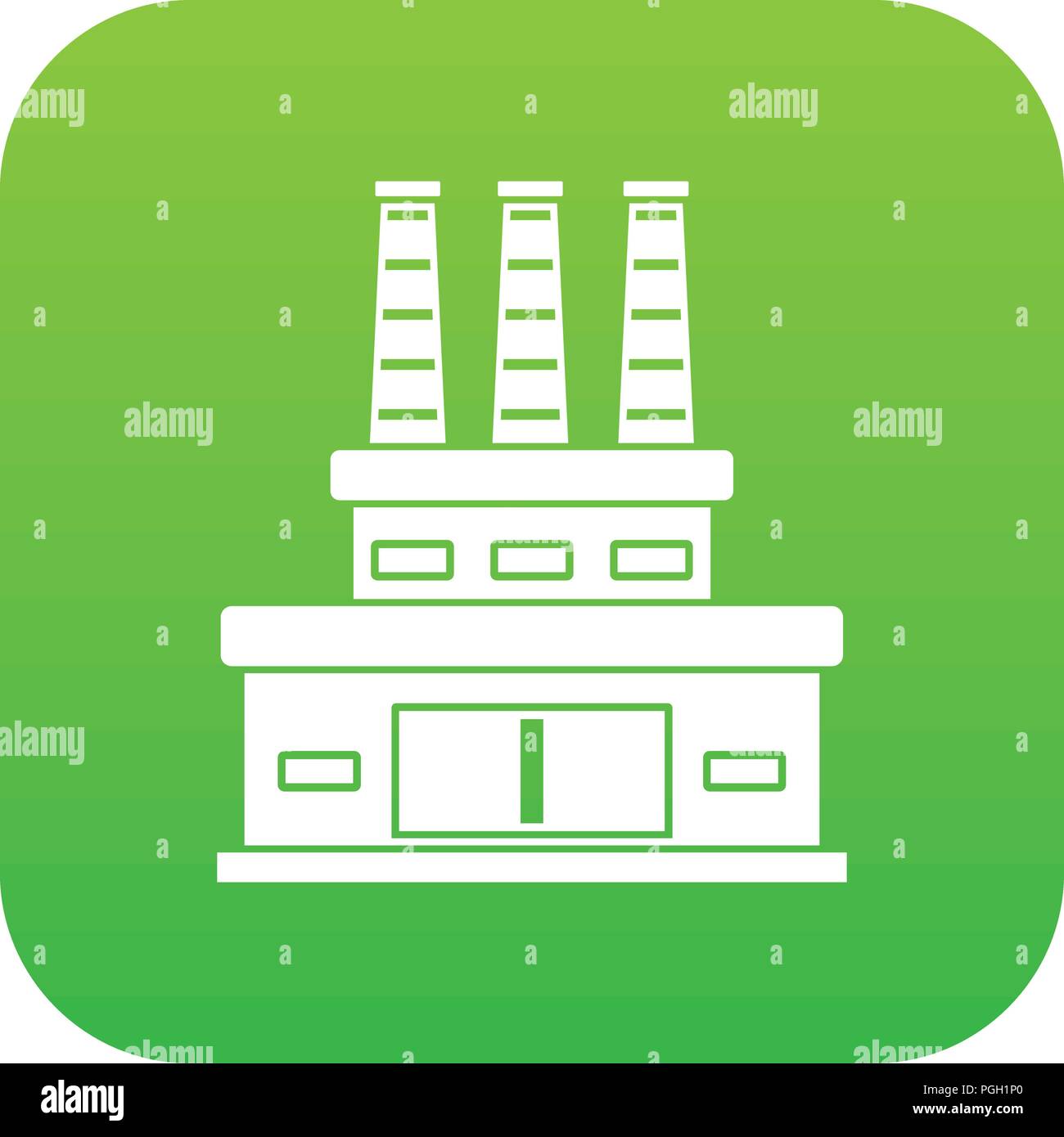 Large oil refinery icon digital green Stock Vector Image & Art - Alamy